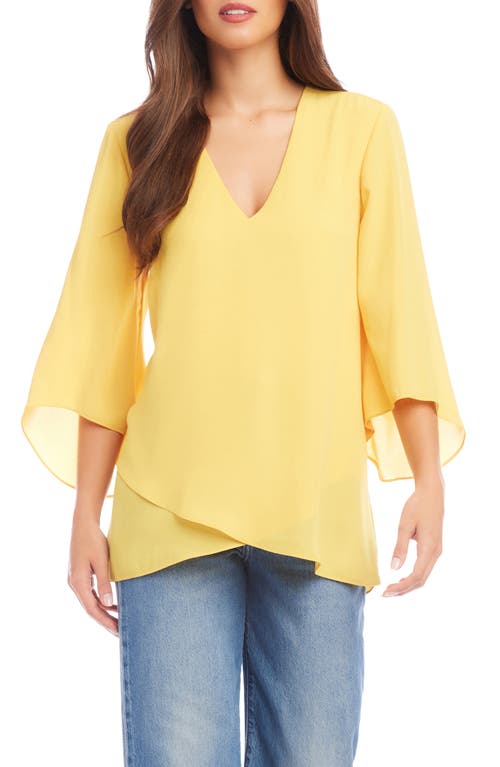 KAREN KANE KAREN KANE Asymmetrical Crepe Top